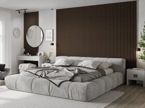 Mexen Lam-F, akustické stěnové lamely 275 × 30 cm, plstěný podklad 8 mm, technická dýha, ořech palisandrový, S105-275307-3015-021