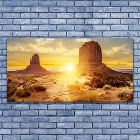 akrylový obraz Poušť Slunce Krajina 120x60 cm