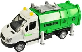 MaDe 12415 - Auto popelářské na setrvačník, se světlem a zvukem, 19 cm