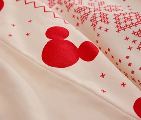 Tchibo - Povlečení z jemného biberu »Mickey Mouse« - barva: bílá
