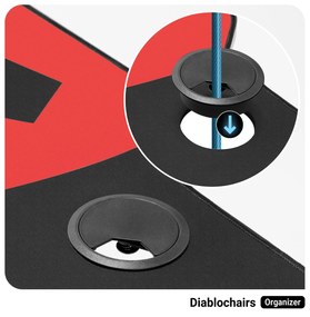 HERNÍ STŮL DIABLO X-MATE 1400 černý Diablochairs