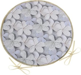 Bellatex Sedák DITA kulatý hladký Šedá 40 cm, (průměr)
