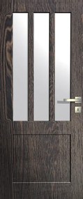 Interiérové dveře vasco doors LISBONA model 5 Průchozí rozměr: 70 x 197 cm, Orientace dveří: Levé dveře, Dekor: Dub kartáčovaný