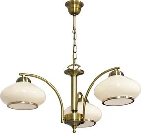 Activejet RITA ecru, patina / Stropní svítidlo / 3x závit E27 / IP20 /
