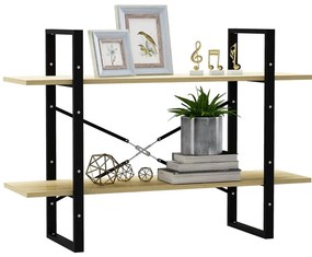 vidaXL Marketos Knihovna se 2 policemi dub sonoma 100x30x70 cm kompozitní dřevo