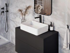 Deante Prizma, závěsná skříňka s pultovou deskou 800x470x520 mm, černá matná, DEA-SDI_NB81
