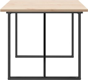 Jídelní stůl s O rámem 180 x 90 x 75,5 cm borové dřevo a ocel 3282744