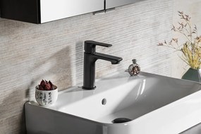 Sapho, PAX nástěnná vanová baterie, černá matná, XA10/15
