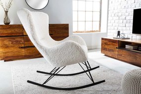 Designové houpací křeslo Sweden bílé