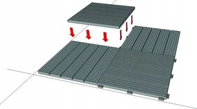 Multyhome Cosmopolitan 45 x 45 cm šedá 1 ks 4016.91.00