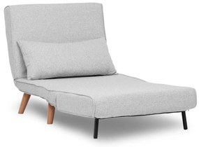Hanah Home Rozkládací křeslo FOLDE šedé