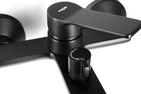 Aqualine Sintra vanová baterie nástěnná 150 mm černá mat SX010B