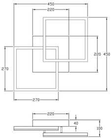 Fabas Luce 3394-29-282 - LED Stmívatelné svítidlo BARD 39W/230V 4000K antracit