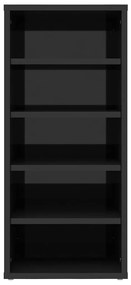 vidaXL Botníky 2 ks černé s vysokým leskem 31,5x35x70 cm dřevotříska