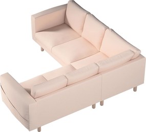 Potah na pohovku IKEA Norsborg rohová 4-místná barva růžová látka pletený vzor