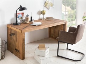 Designový dřevěný psací stůl Harry Mango 160cm