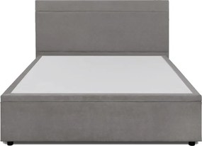 Postel Fro Pik 140x200 s roštem, úložným prostorem Mono 246, šedá
