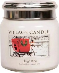 Střední svíčka Sleigh Ride Village Candle