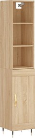 vidaXL Skříň highboard 34,5 x 34 x 180 cm kompozitní dřevo [3190064] Barva: Betonová šedá