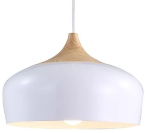 Toolight Bari White, závěsné svítidlo 1xE27 APP183-1CP, bílá-hnědá, OSW-00261