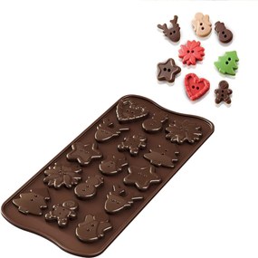 Forma na pralinky Scg41 Xmas Choco Buttons silikonová