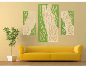 Kouzelný obraz na stěnu z dřevěné překližky Florale záď Topol originál, barva přední části dle výběru  l SENTOP PR0305 wood