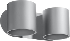 Sollux Lighting Nástěnné svítidlo ORBIS 2 šedé