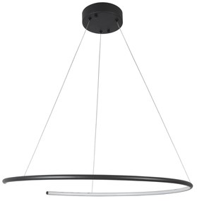 LED lustr Breda 70 černé