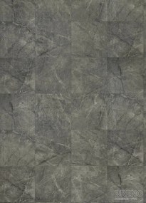 Breno PVC SIGMA Venato 93 – tmavý mramor, šíře 200 cm