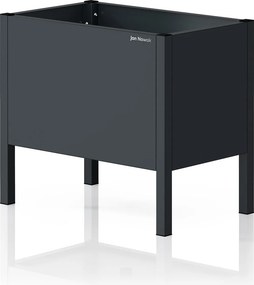 Malý antracitový kovový obal na květináč: DAISY 400 x 350 x 250 mm