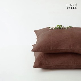Lněný povlak na polštář 50x70 cm Chocolate – Linen Tales