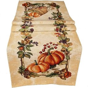 Prémiový gobelínový ubrus Podzimní sklizeň 45 × 140 cm