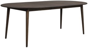 ROWICO oválný rozkládací jídelní stůl TYLER hnědá 170x105 cm 121205
