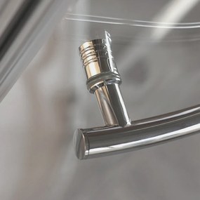 Roltechnik Outlet Čtvrtkruhový sprchový kout ELARIS - bez vaničky Varianta: rozměry: 80x80 cm - (ELARIS/800 - 4520001), Barva profilů a typ výplně: profily: stříbrná, výplň: potisk