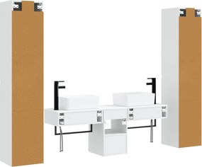 Sada koupelnového nábytku 5 ks Bílá 33 x 34,5 x 160 cm 3406013