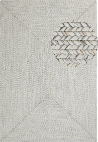 Kusový koberec Braided 105553 Light Melange – na von aj na doma, 80x150, biela, chodba / predsieň, Hanse Home