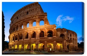Obraz Pohled Na Koloseum Ve Večerních Hodinách Nedostatek Nedostatek Plátno Canvas 40x30