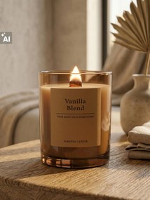 Sinsay - Vonná svíčka s přídavkem sójového vosku Vanilla Blend - béžová