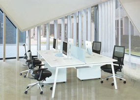 NARBUTAS - Dvoumístný pracovní stůl NOVA A 120x164 cm