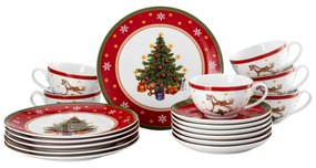 Rosenthal Vánoční kávová souprava porcelánu Happy Wintertime, 18 ks 02488-727470-28429