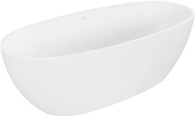 Mexen Torino volně stojící vana z konglomerátu 155 x 78 cm, bílá mat - 57271557800