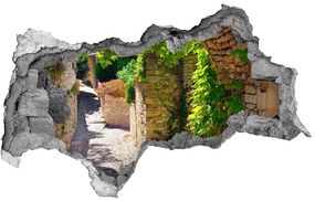 Wallmuralia Fototapeta díra na zeď 3D Romantická ulička 95x73 cm