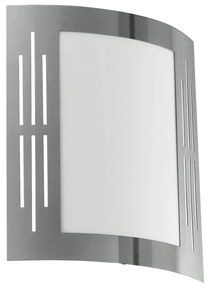 Eglo 79282 - Venkovní nástěnné svítidlo CITY 1xE27/60W/230V chrom IP44