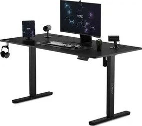 SENSE7 Nojo Pracovní stůl černá / elektricky nastavitelná výška / 140