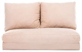 Designová rozkládací pohovka Wandella 120 cm krémová
