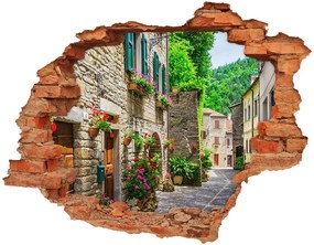 Wallmuralia Fototapeta díra na zeď 3D Romantická ulička 90x70 cm