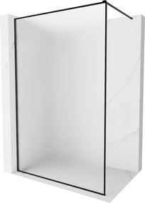 Mexen Kioto-F, sprchová zástěna s rámem 90 x 202 cm, 8 mm sklo námraza, černý profil, 800-090-104-70-30