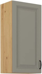 STL 45 cm skříňka horní jednodveřová STILO (výška 90 cm) Barevné provedení STILO: Dub Artisan / Jílově šedá