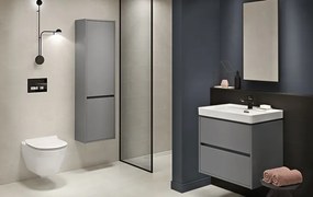 Cersanit - Crea, vysoká skříňka, šedá, S924-025