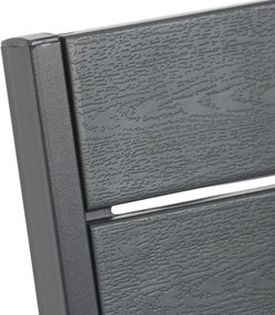 Zahradní sestava AZS-B1656 GREY, polywood, šedá (156 x 78) cm